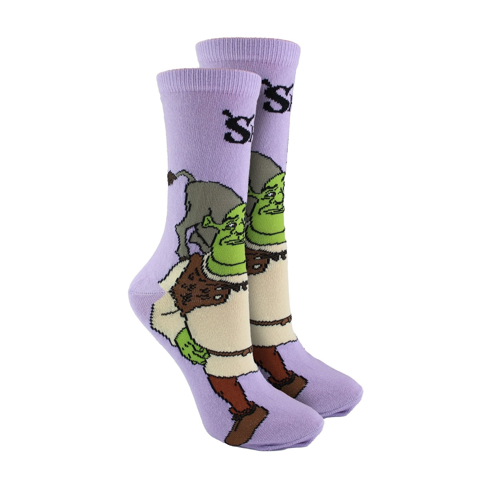 1 Pack Ladies Novelty Shrek & Donkey Socks for Adults – Sock Snob