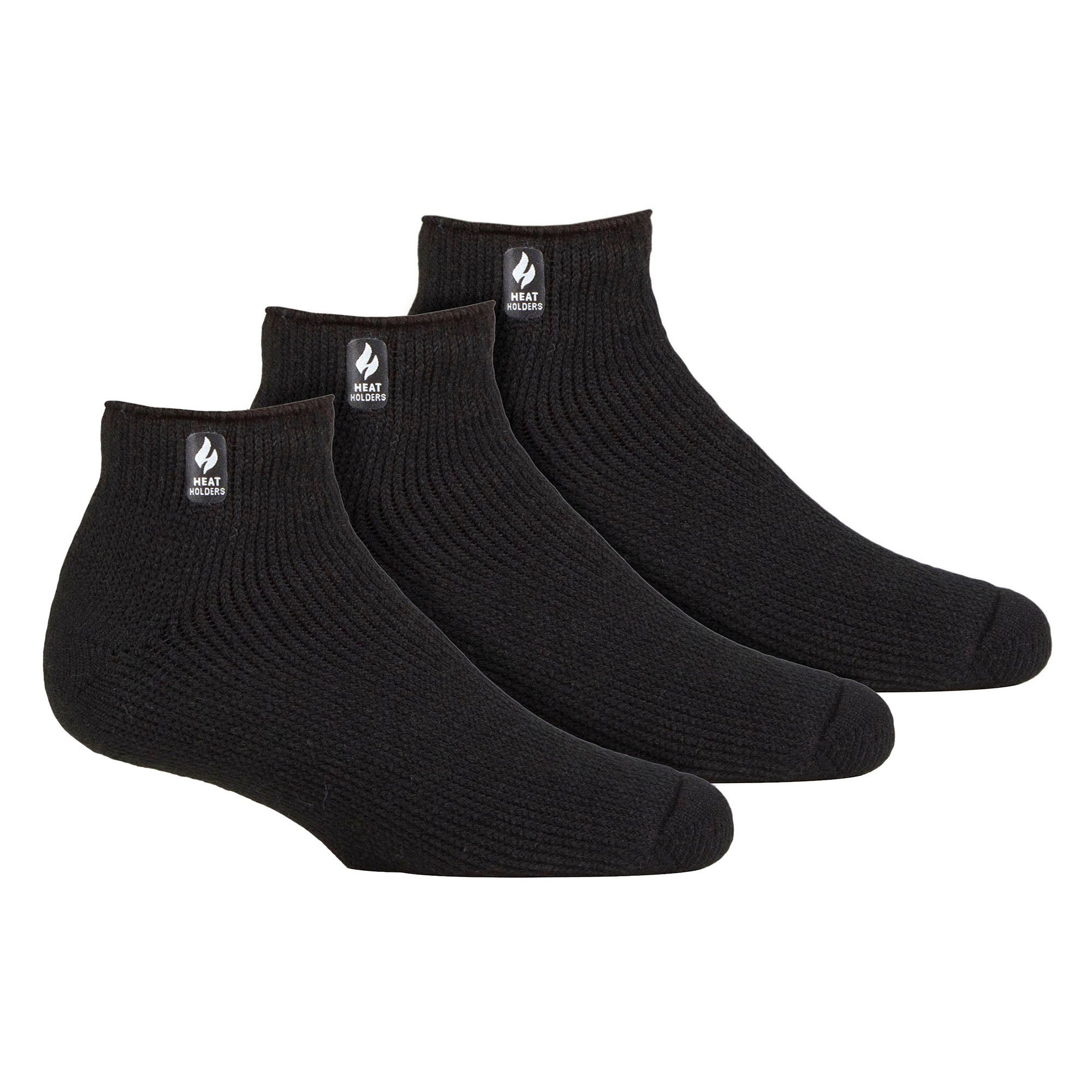 Mens Thermal Trainer Socks - Heat Holders - Low Cut for Winter – Sock Snob