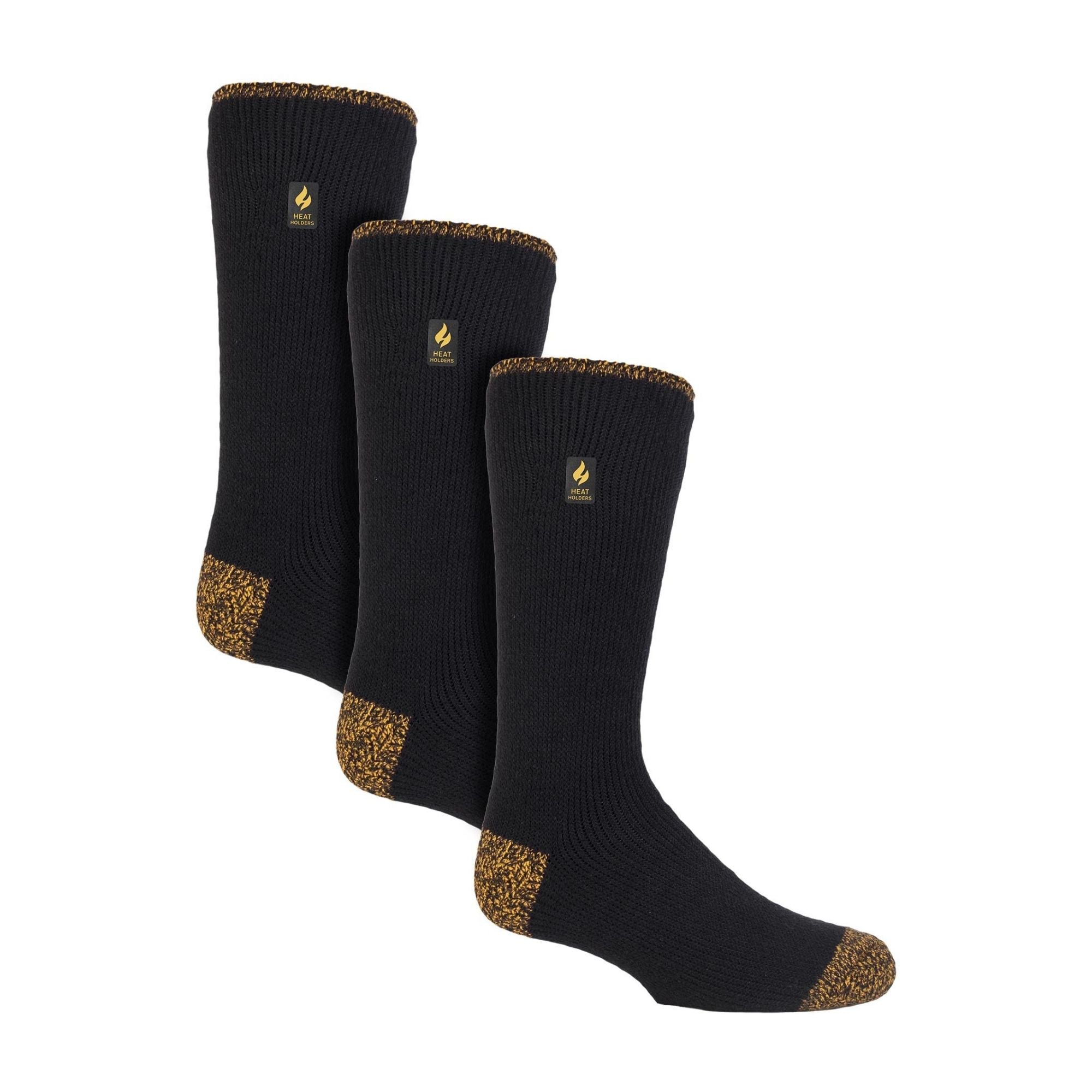 3 Pack Mens Heavy Duty Knee High Work Socks, Long Thermal Boot Socks ...