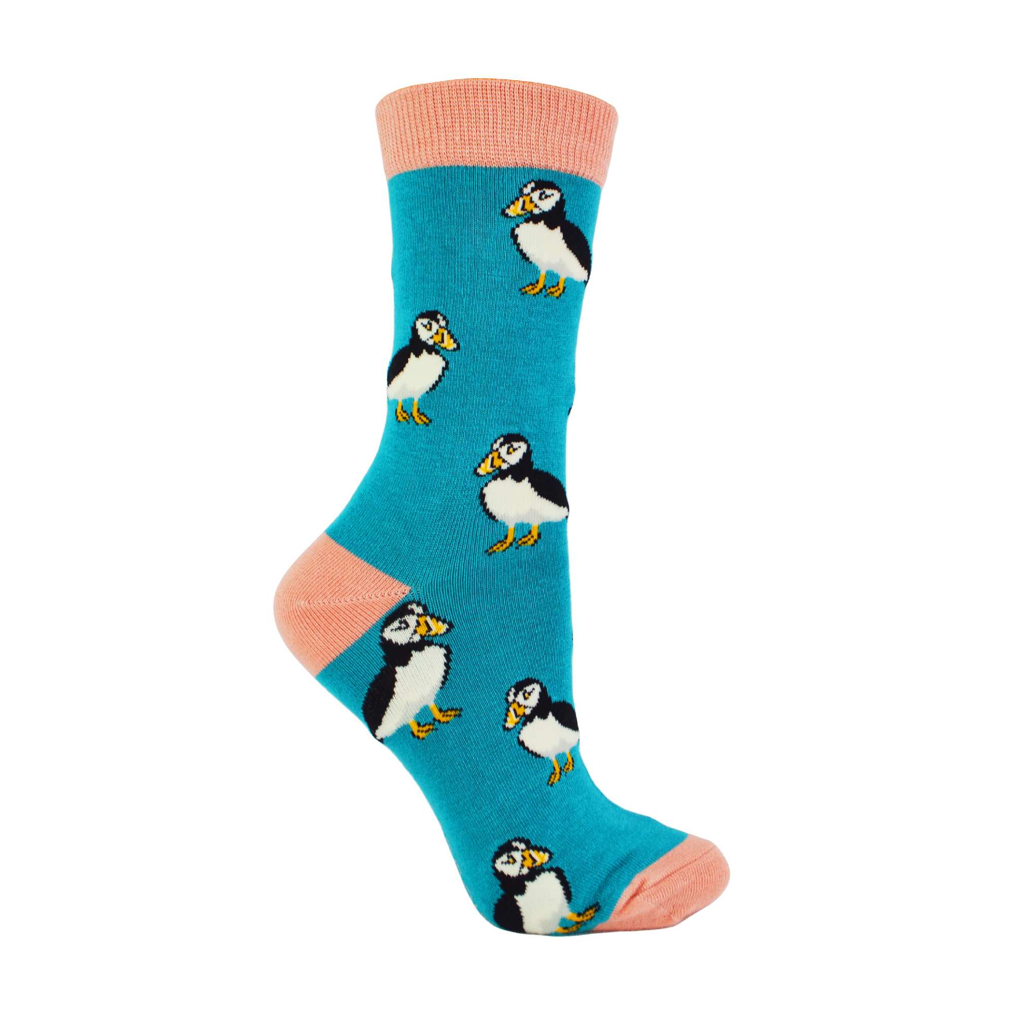 Puffin Bamboo Socks for Ladies by Miss Sparrow | Novelty Animal ...